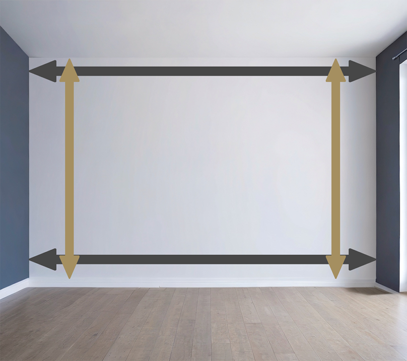 How to measure your walls - Jitterbug Fine Art Wallpaper Murals